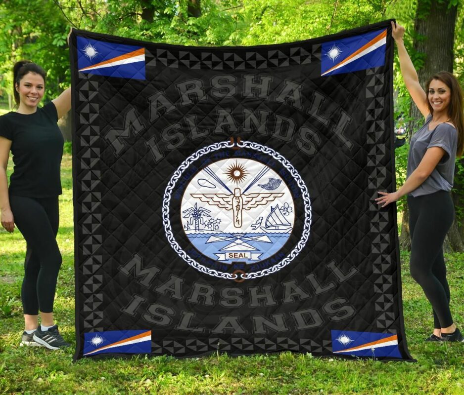 Marshall Islands Polynesian Quilt Grey Love Style J11 Quilt Quilt - Hot ...