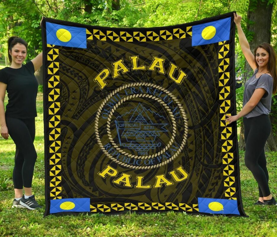 Palau Polynesian Quilt Yellow Love Style J11 Quilt Quilt - Hot Sale 2025